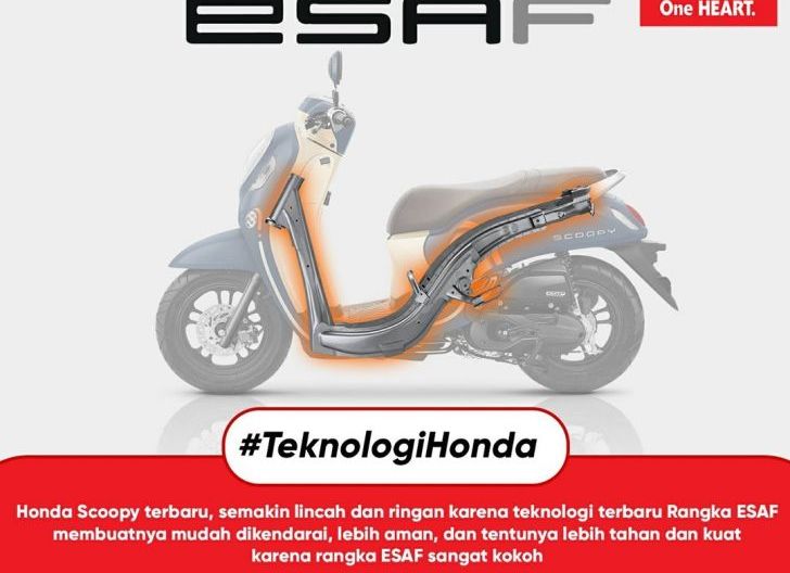 Rangka eSAF, Buat All New Honda Scoopy Lebih Stabil dan Lincah sata ...
