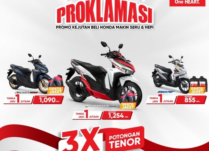 Ini Tiga Sepeda Motor yang Masuk Promo Proklamasi Honda Kalbar untuk ...