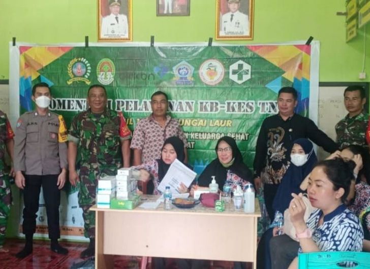 Sukses Gelar KB Kes TNI, Danramil Sungai Laur Apresiasi Semua Pihak ...