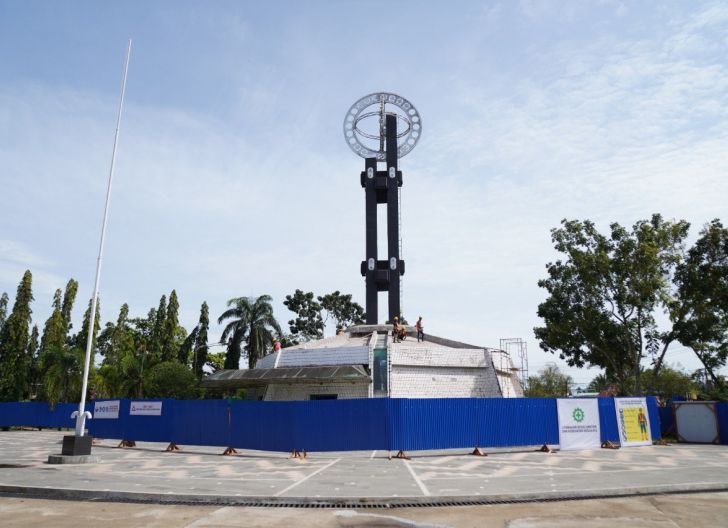 Ditargetkan Rampung Akhir Tahun Ini, Renovasi Monumen Tugu Khatulistiwa ...