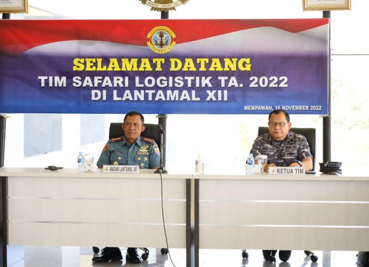 Lantamal XII Pontianak Terima Tim Safari Logistik TA. 2022 Dari Slog ...