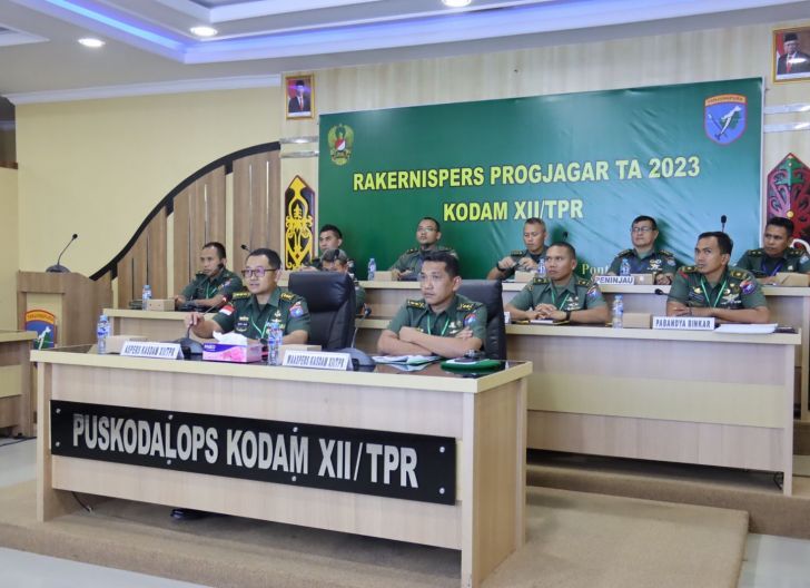 Aspers Kasdam XII/Tpr Pimpin Rakernis Bidang Personel TA 2023 ...