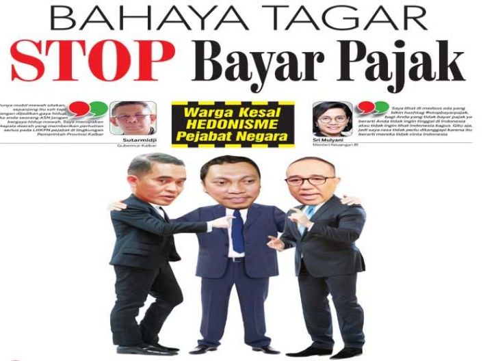 Bahaya Tagar Stop Bayar Pajak, Warga Kesal Hedonisme Pejabat Negara ...