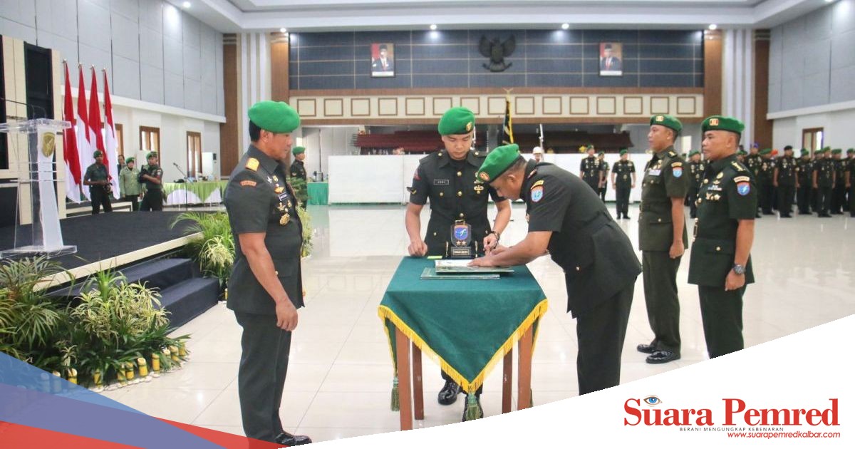 Pangdam XII/Tpr Pimpin Sertijab Kahubdam dan Dandeninteldam ...