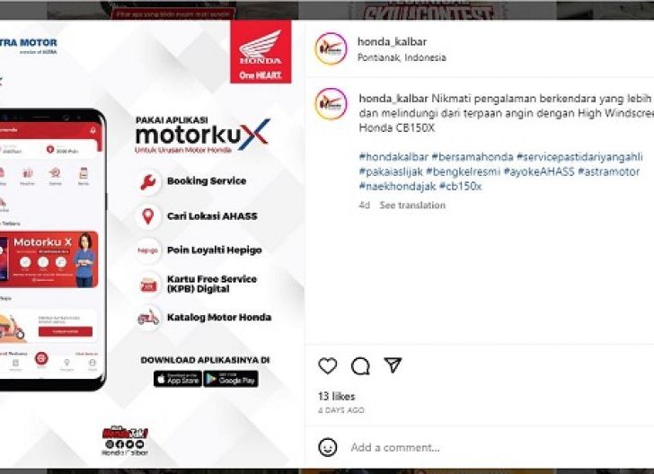 Install Motorku X, Aplikasi Canggih Milik Astra Motor Kalbar dengan ...