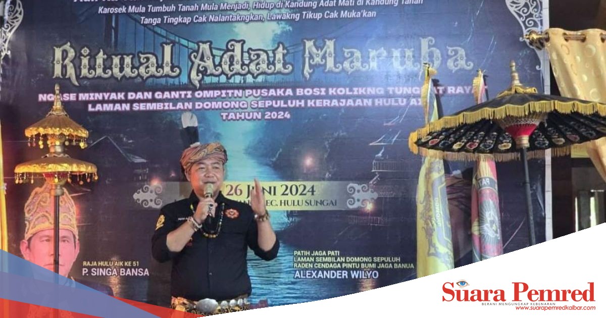 Hadiri Ritual Adat Meruba di Desa Benua Kerio Hulu Sungai, Sekda Ajak ...
