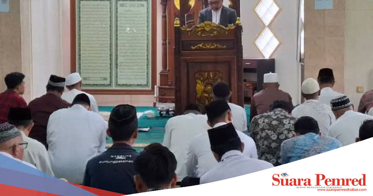 Khatib Jumat di Masjid Jariyah, Kakanwil Kemenag Kalbar: Waktu Adalah ...