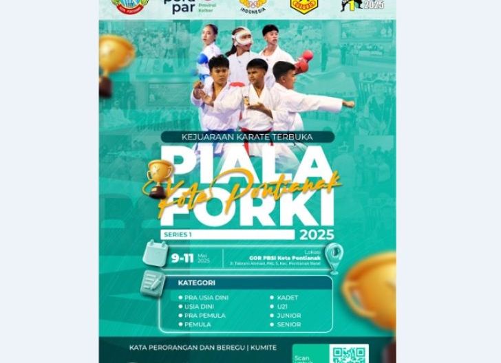 Kejuaraan Karate Terbuka Piala FORKI Kota Pontianak Series 1 Tahun 2025 ...