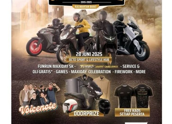 MAXI DAY 2025, SATU DEKADE Rayakan 10 Tahun Perjalanan Yamaha MAXI 2015 ...