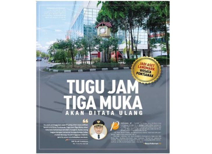 Tugu Jam Tiga Muka Akan Ditata Ulang, Jadi Aset Landmark Wisata ...