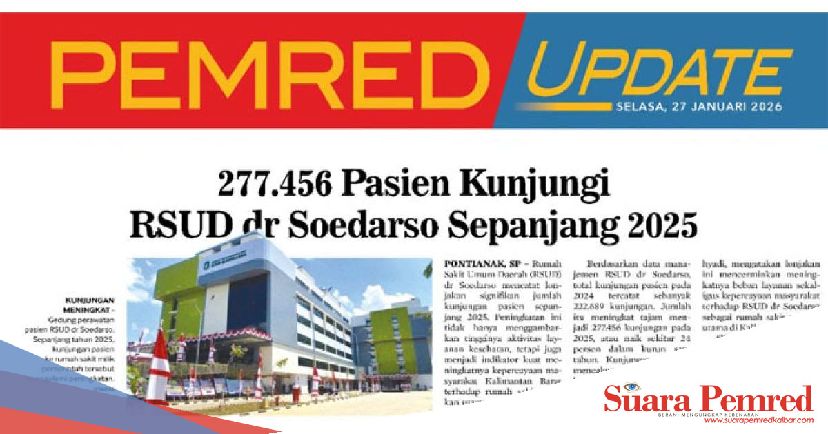277.456 Pasien Kunjungi RSUD dr Soedarso Sepanjang 2025 ...